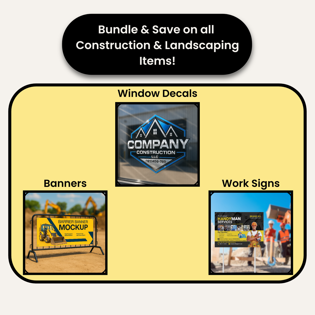 Construction & Landscaping Printing | Signs, Banners & Yard Signs ...